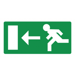 Pictogram - harde plaat PP - Redding en evacuatie - 150x300 mm ...