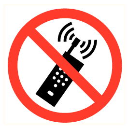 GSM - Interdiction - Autocollant (vinyle) - 300mm