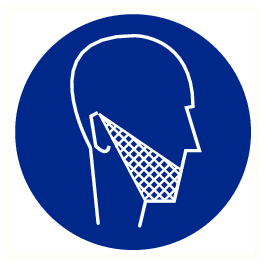 PROTEGE BARBE - Obligation - Autocollant (vinyle) - 200mm