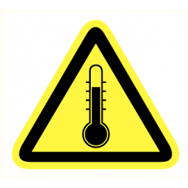 Pictogramme vinyl -Température - Ø90mm